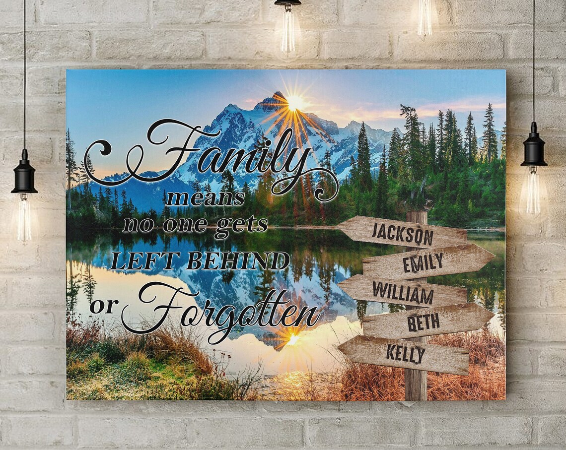 Personalized Multi Names Canvas Family Name Canvas Family | Etsy Personalized Multi Names Canvas Family Name Canvas Family | Etsy