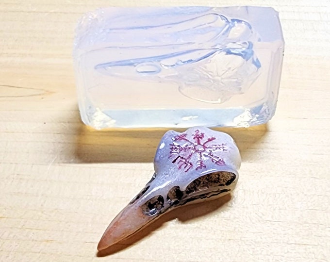Raven Skull With Vegvisir Viking Mold for Resin Epoxy and UV - Etsy