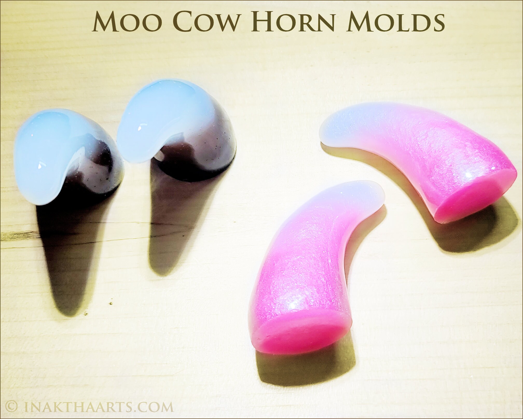 Moo Cow Horn Molds for Resin - Epoxy and UV Set of 2 - Etsy