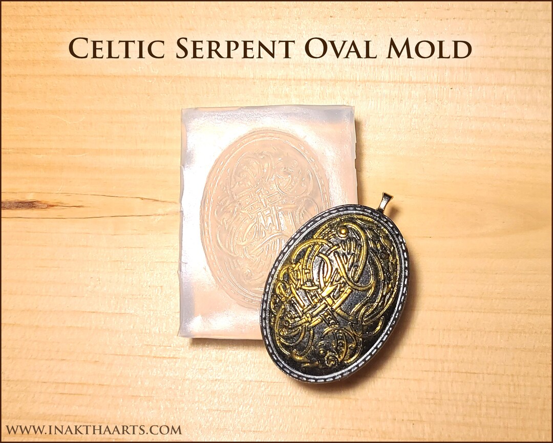 Norse Viking Serpent Oval Mold for Resin - Epoxy and UV - Etsy