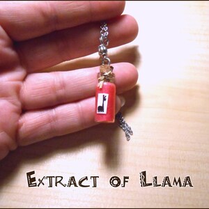 Extract of Llama Necklace – Kuzco's Poison, Fan Art Replica - Etsy
