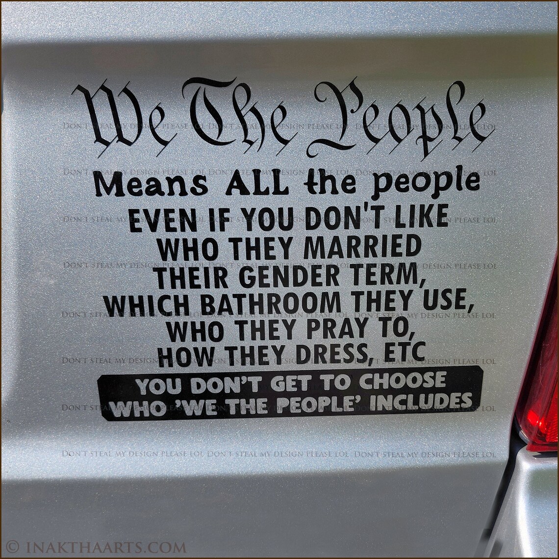 We the People - Decal for Equality - Etsy