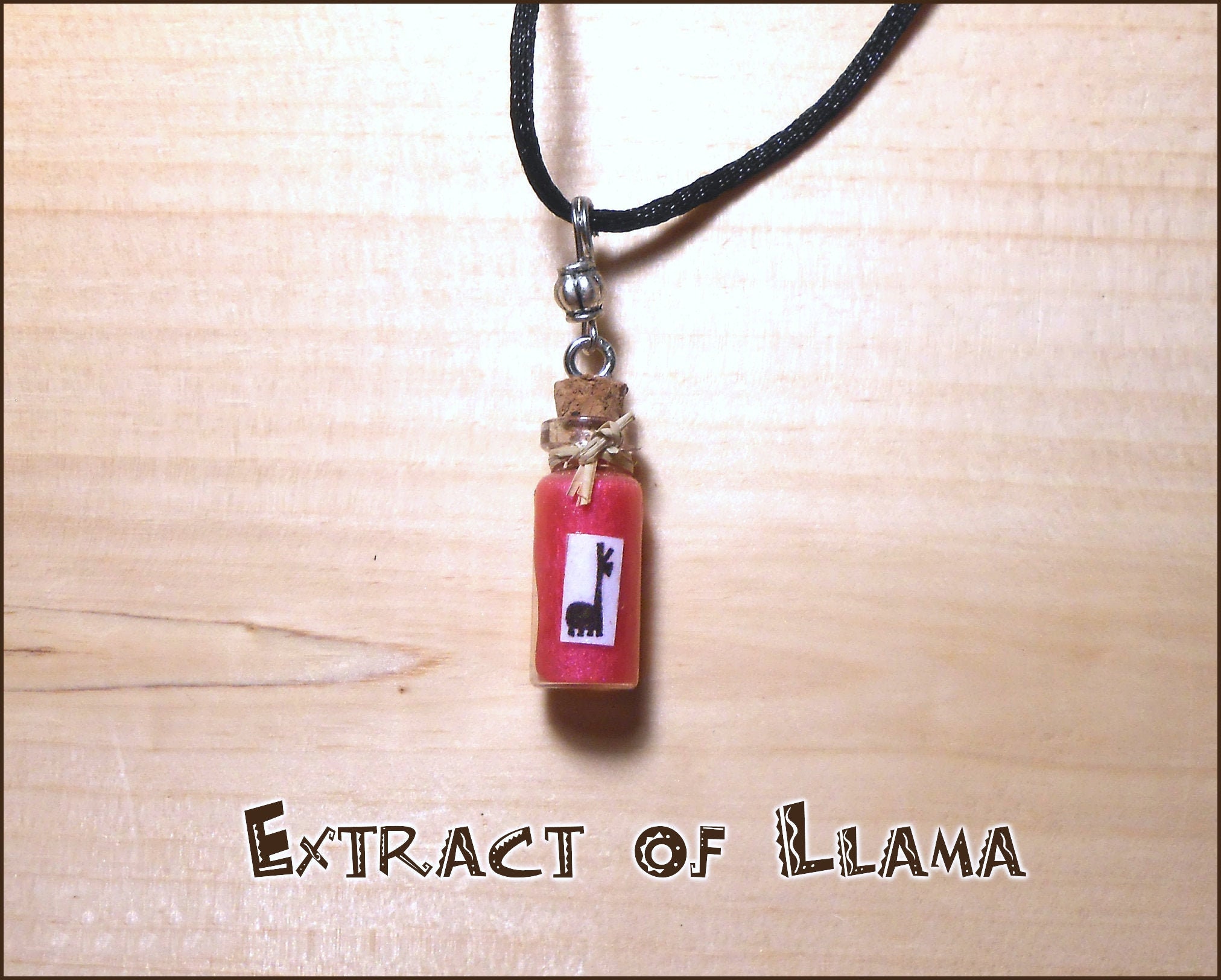 Extract of Llama Necklace – Kuzco's Poison, Fan Art Replica - Etsy
