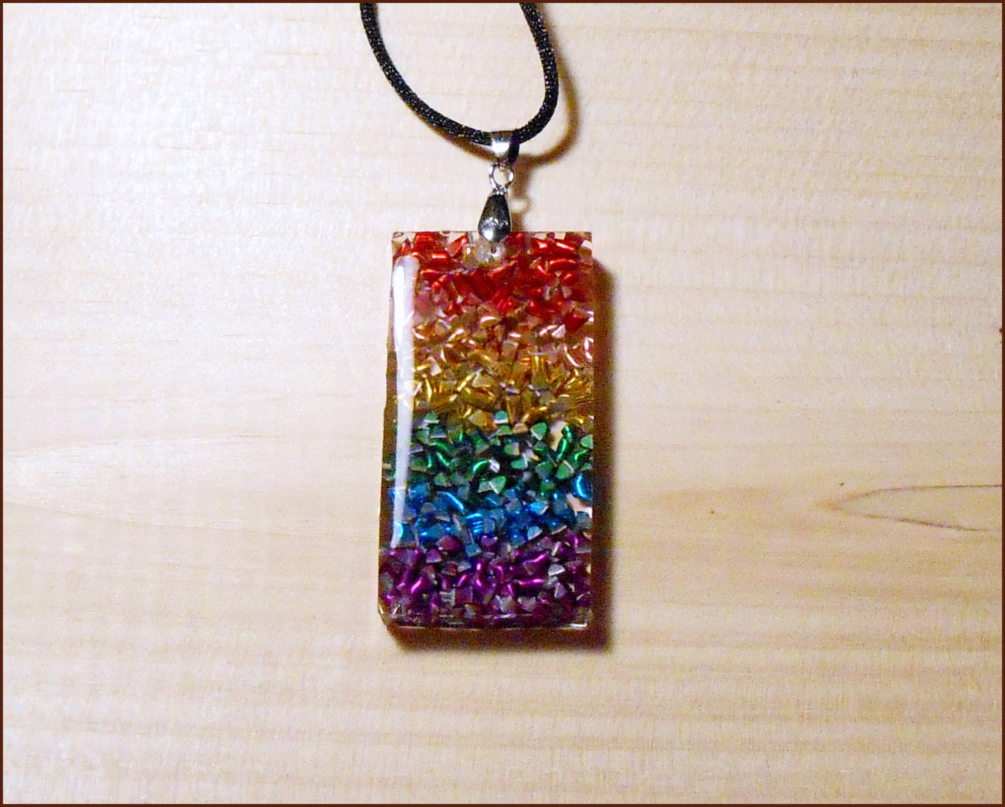 LGBTQ Pride Rainbow Bits of Pride Pendant Necklace - Etsy