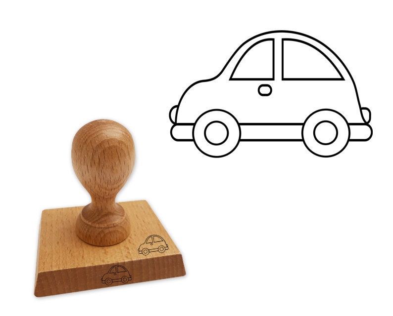 Stempel Auto | Stempel zum Ausmalen | Ausmalstempel | Stempel für ...