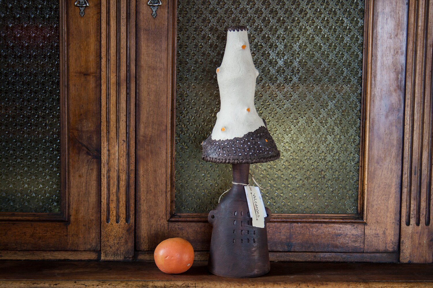 Rustic Shabby Chic Decor, Ceramic Decor, Abstract Lamp, Housewarming ...