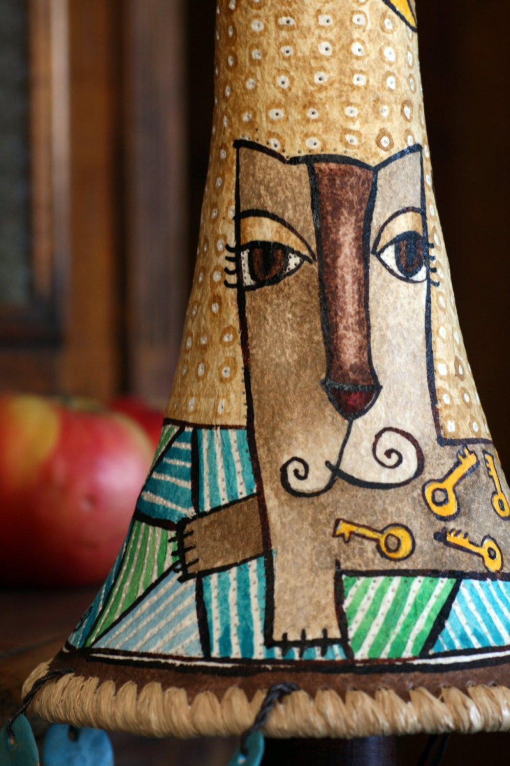 Handmade Cat Lamp: Boho Bedroom Light, Upcycled Home Decor - Etsy