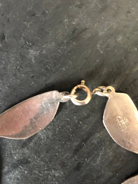 Vintage Danish Meka Sterling Silver Whale Link Bracel… - Gem