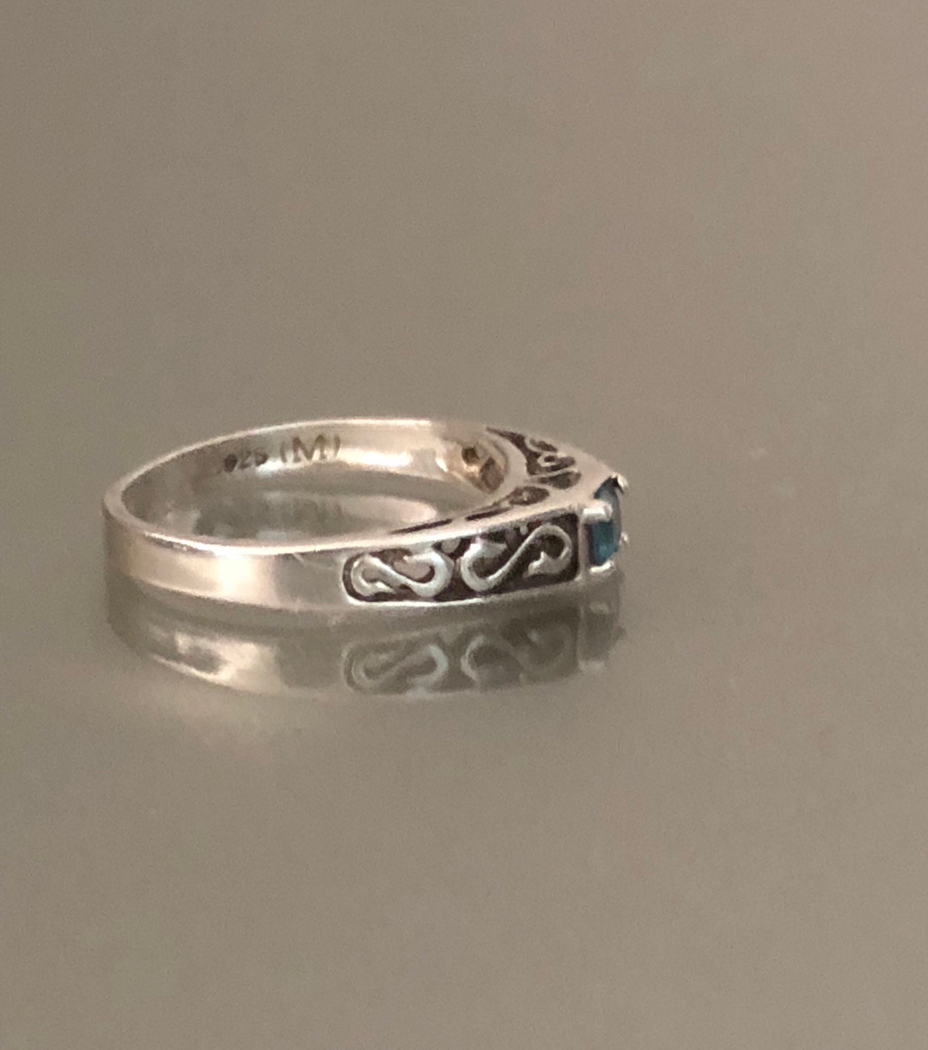 Light Blue Spinel Sterling Silver Ring - Etsy