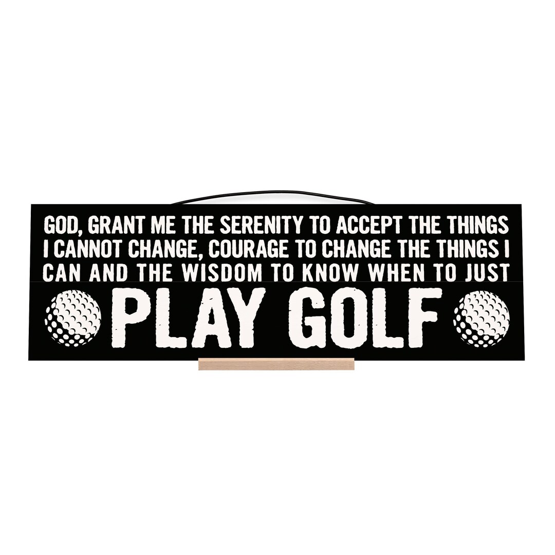 Golf. Serenity Prayer. - Etsy