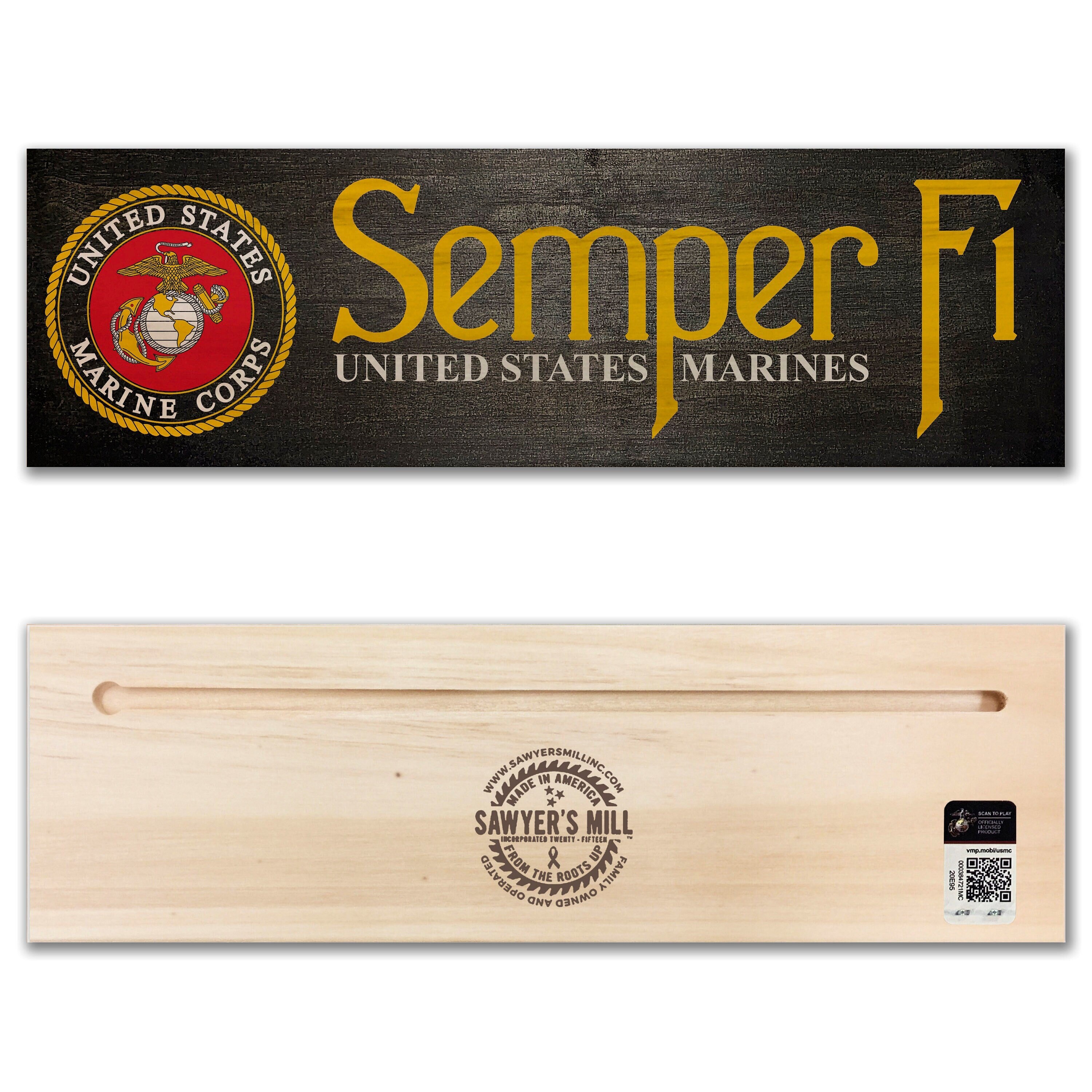 Semper Fi. USMC Logo and Motto. Handmade Wood Sign Licensed by - Etsy