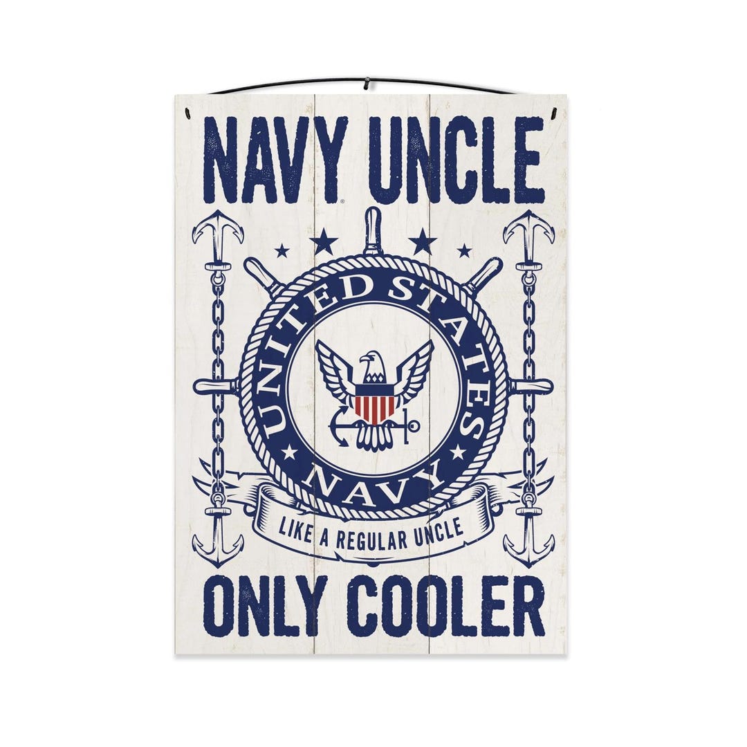 Personalized U.S. Navy Uncle Cooler Wood Sign With Stand - UV Printed ...