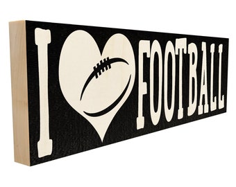Football Wood Sign - Etsy