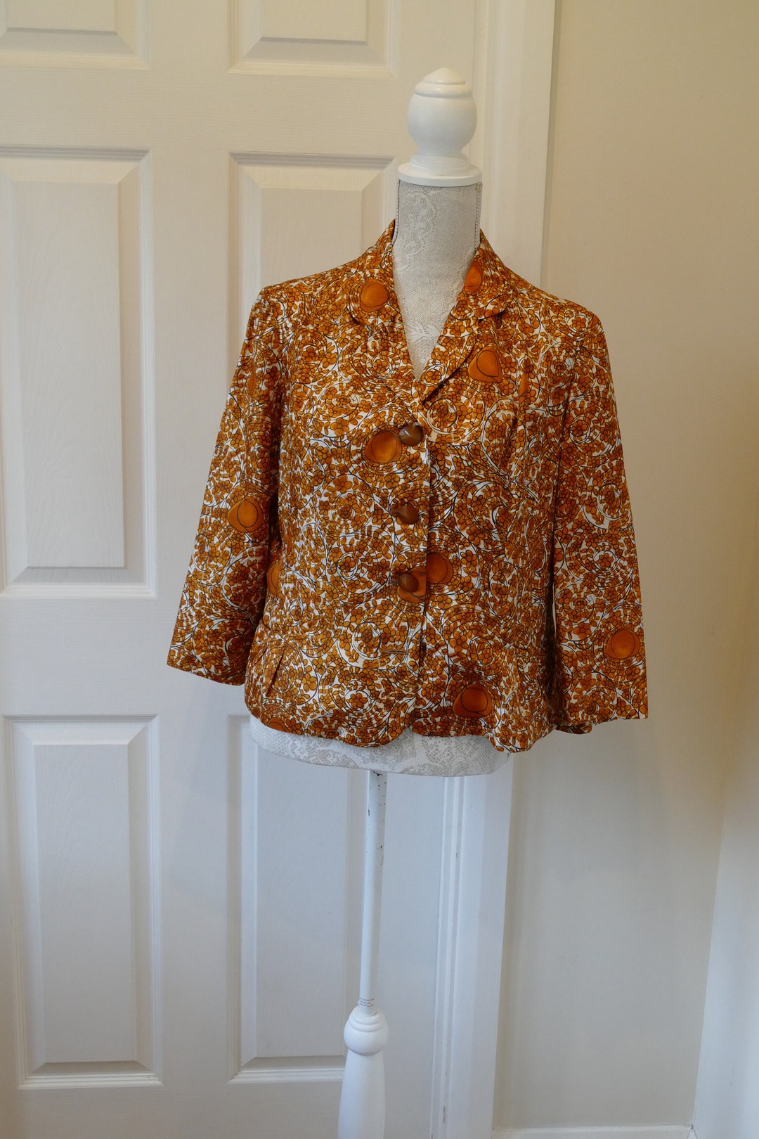 Vintage Original Peggy Page Silky Short Jacket. Colour of - Etsy