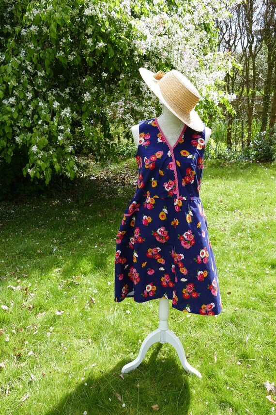 1960’s Floral Tunic Dress. Flower Power! Perfect for … - Gem