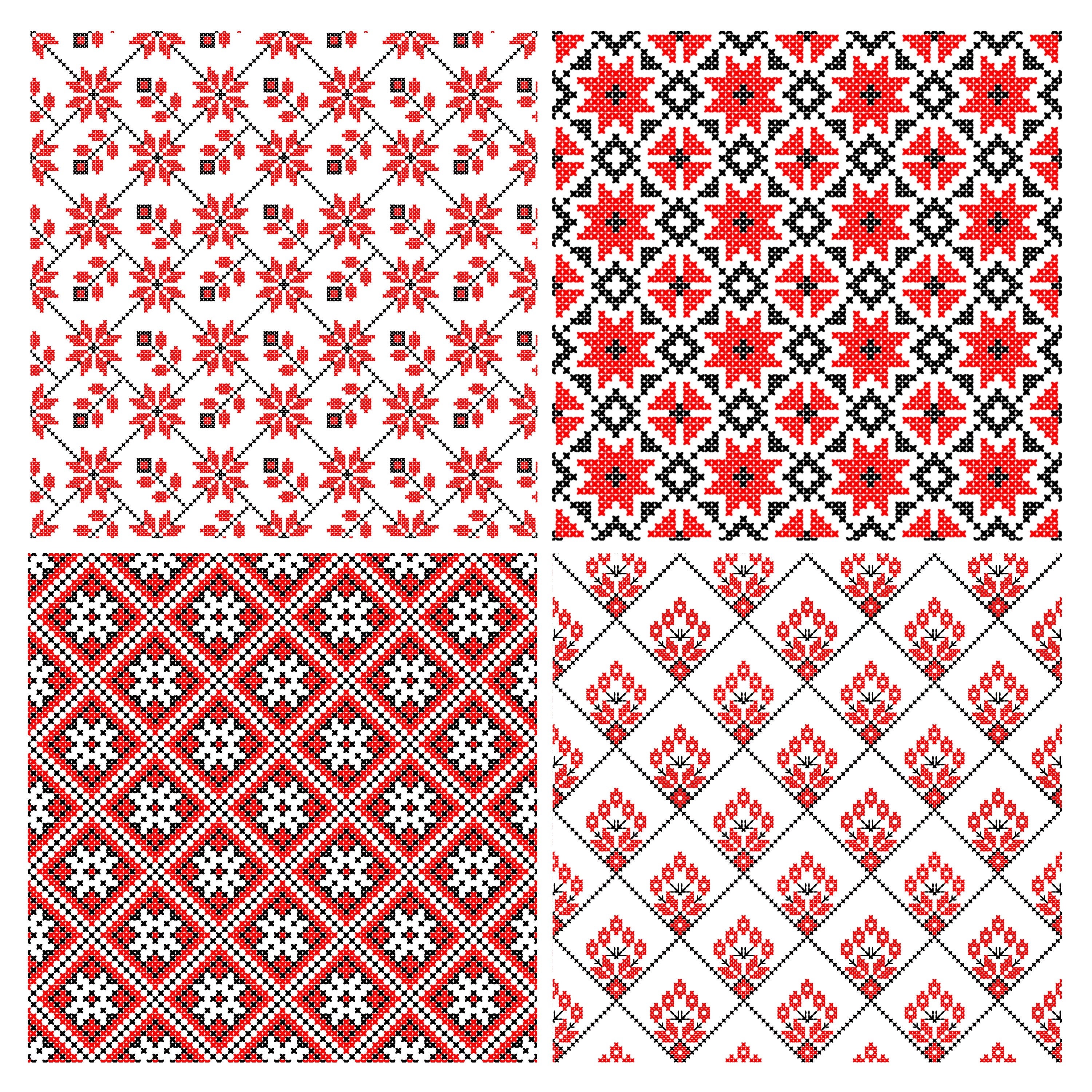 Ukrainian Embroidery Digital Paper Ukrainian Embroidery Pattern Ukraine ...