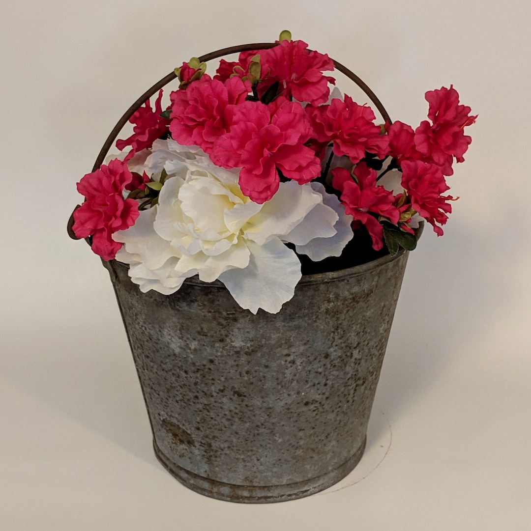 Vintage Galvanized Steel Pale - Etsy