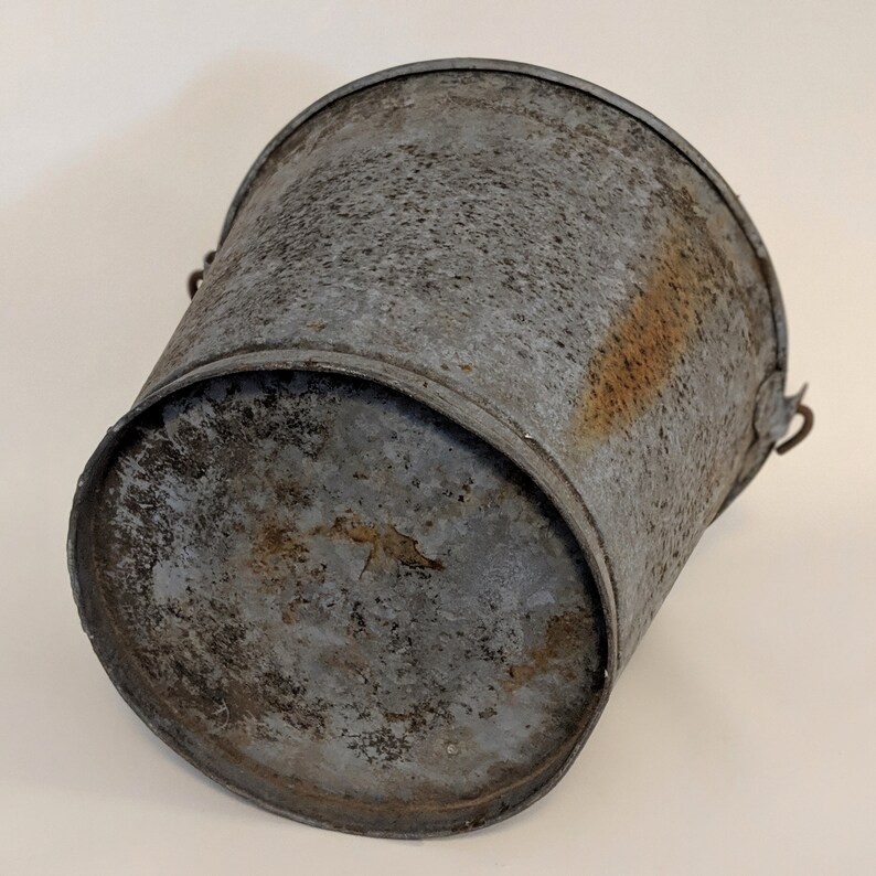Vintage Galvanized Steel Pale - Etsy