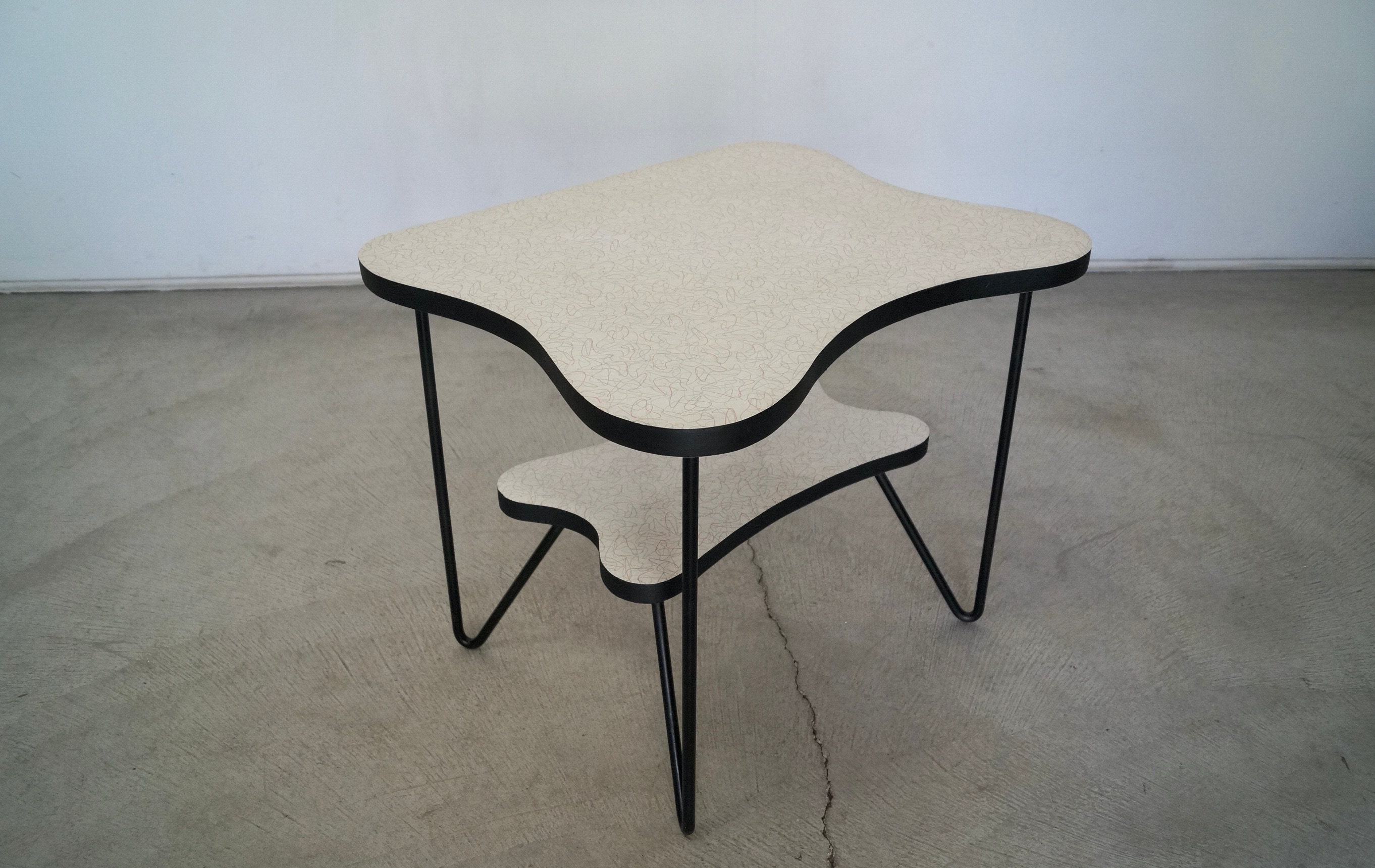 1950's Atomic Hairpin Amoeba Side Table - Etsy