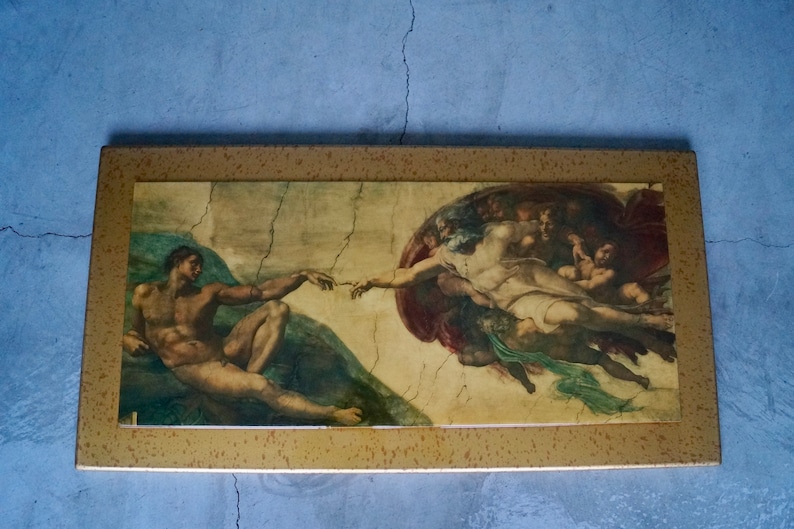 Beautiful Unique "the Creation of Adam" Artwork by Empire - Etsy