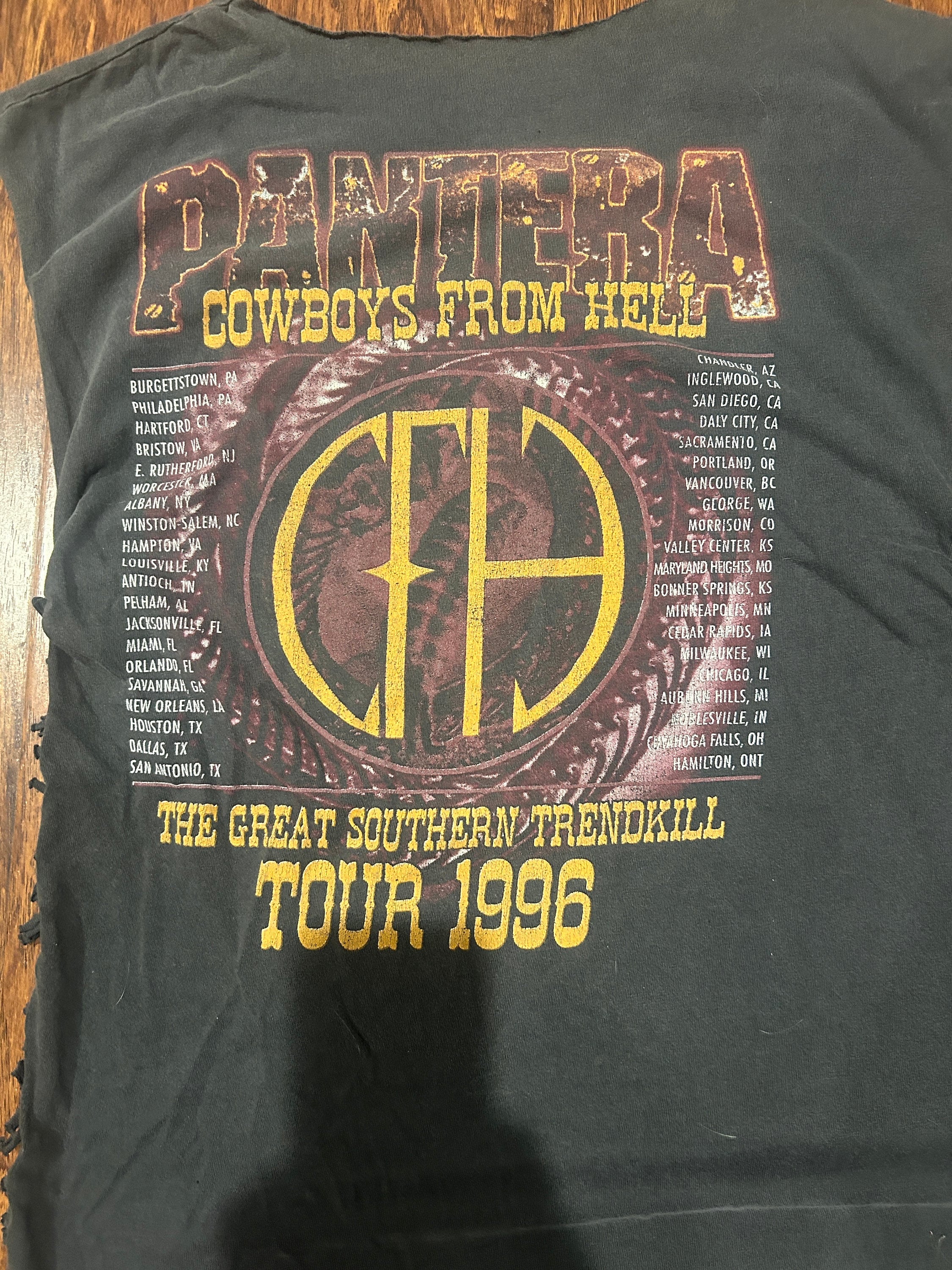 1996 Pantera Cowboys From Hell Tour Shit - Etsy 1996 Pantera Cowboys From Hell Tour Shit - Etsy