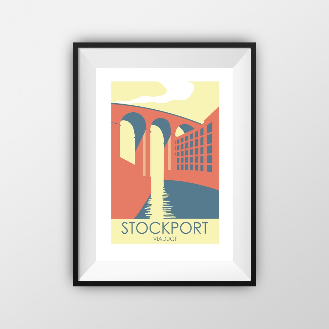 Stockport Viaduct Travel Poster the Jones Boys - Etsy