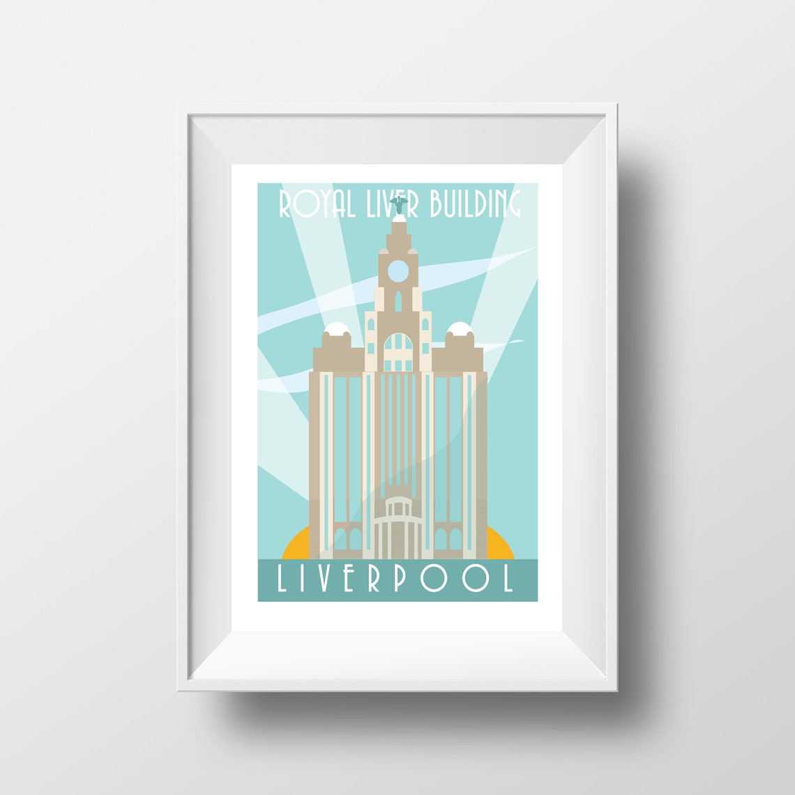 Royal Liver Building - Travel Print - the Jones Boys - Etsy UK