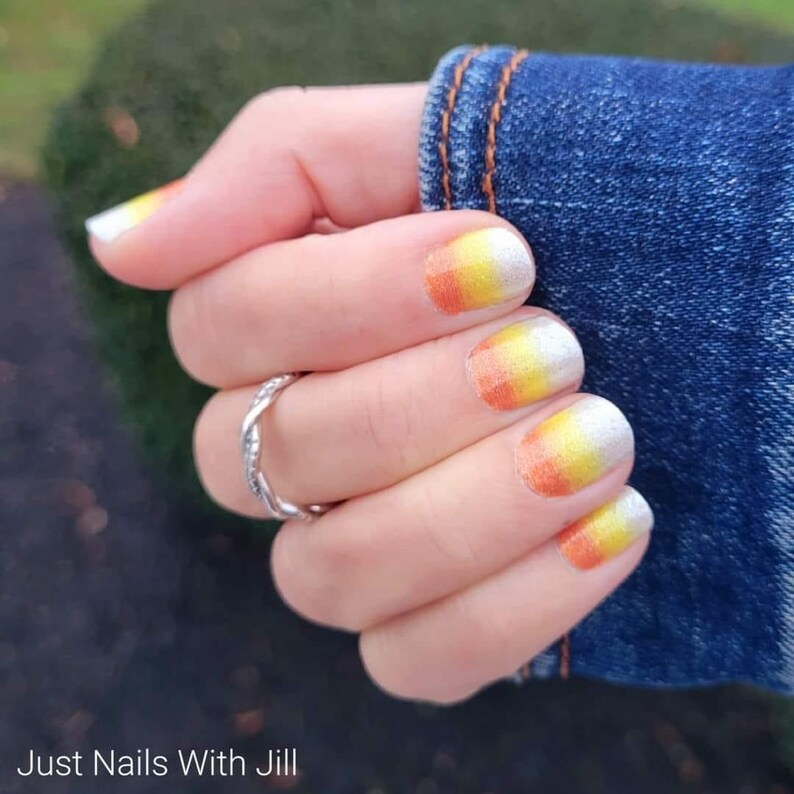 Sweet Tooth Retired (candy Corn) Color Street Nail Polish Strips - Etsy