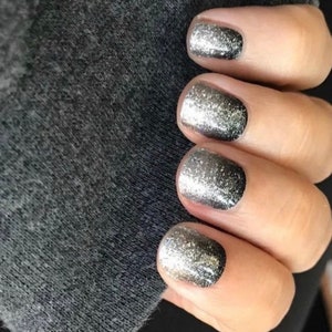 Underground Magic Color Street Retired Nail Strip Set (black and Silver ...