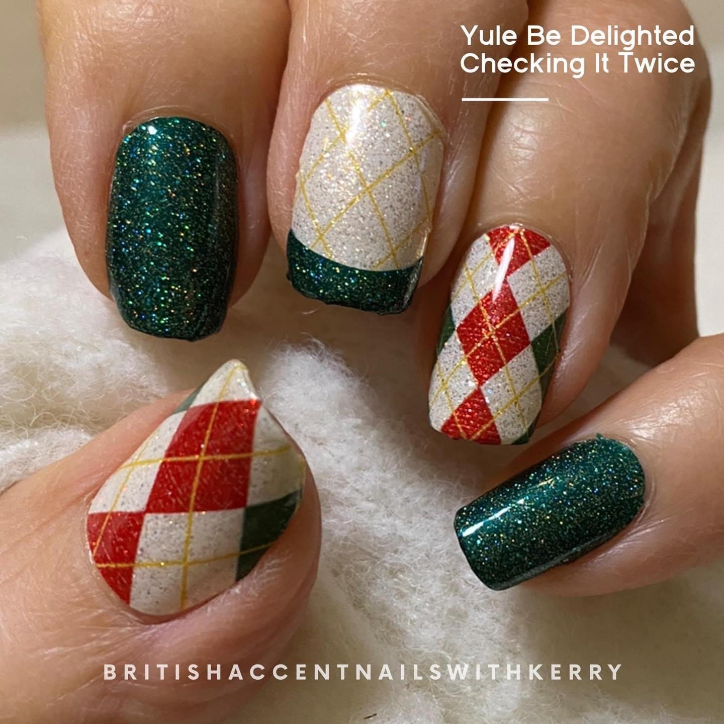 Yule Be Delighted Color Street Green Nail Polish Strips - Etsy