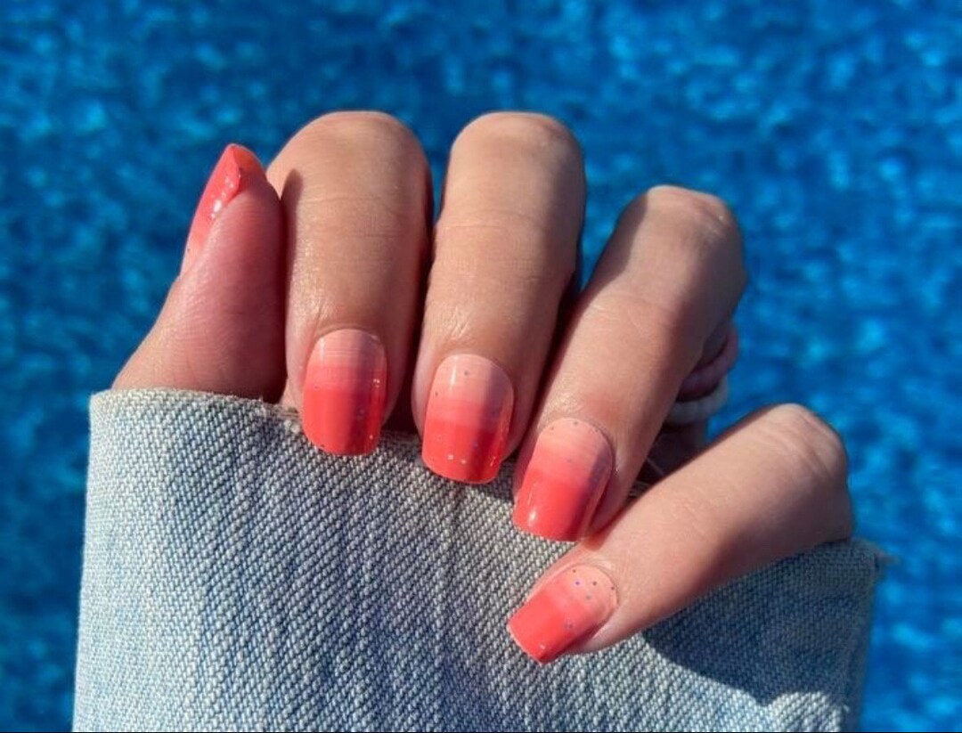 Coral Couture - Coral Ombre - Color Street Nail Set - Etsy