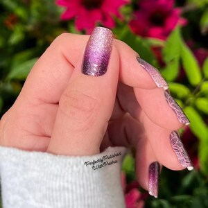 Autumn Inspired Rose Ombré Color Street (plum Sparkle Ombré) Nail ...