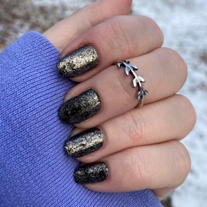 SALE A Pyrites Life Retired Black Metalic Color Street Nail Set - Etsy
