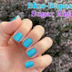 Blue-dapest (bright Blue) HTF Color Street Nail Strips - Etsy
