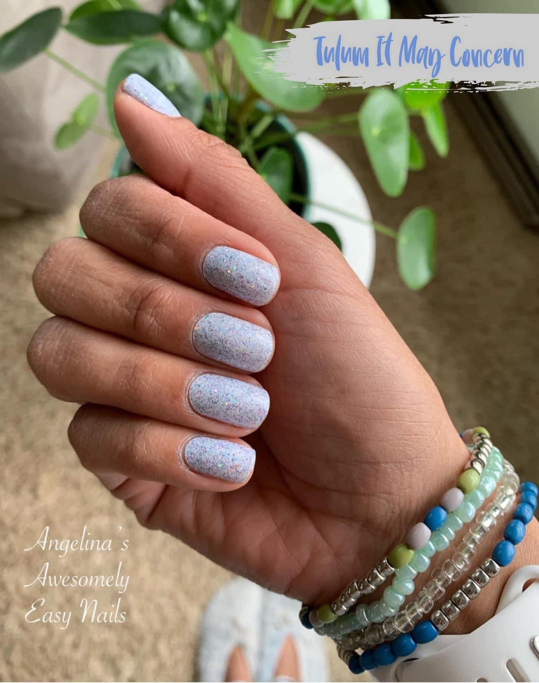 SALE Tulum It May Concern blue Glitter Polish Color Street - Etsy