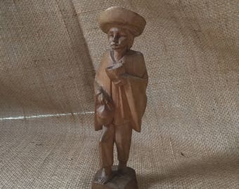 Carved wood man | Etsy