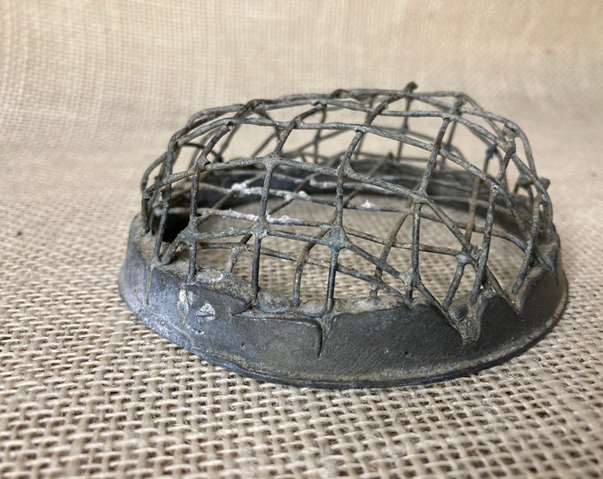 Vintage Wire Cage Flower Frog4'' Flower FrogMetal Cage Flower FrogWire ...
