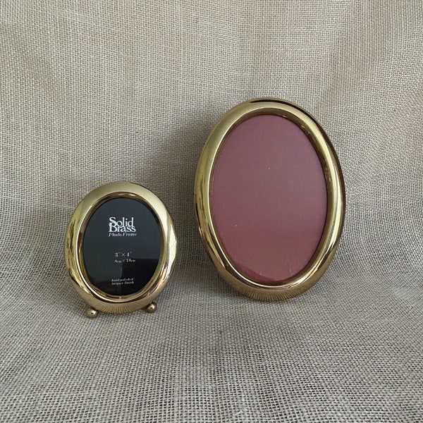Oval Brass Frames - Etsy