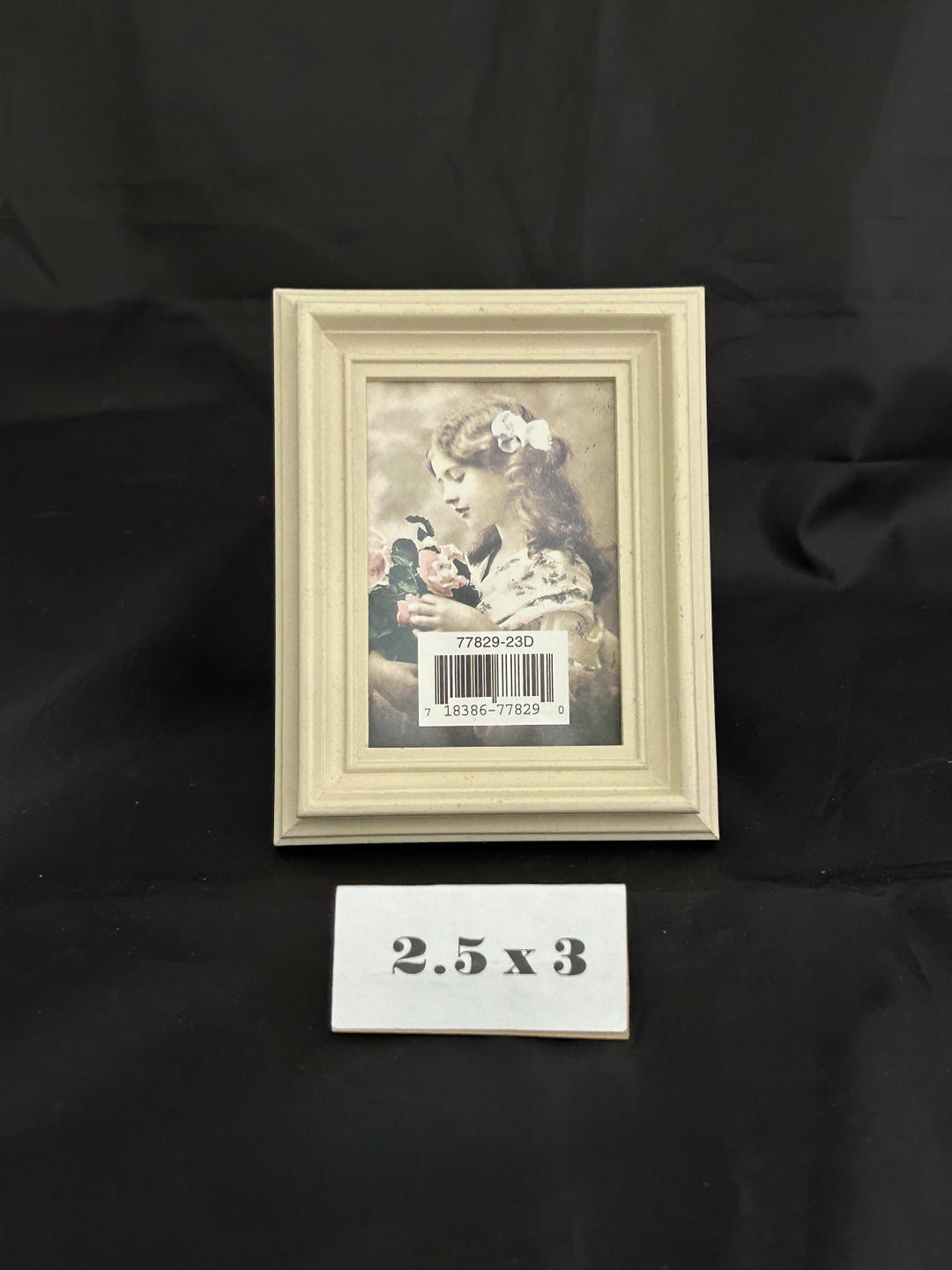 Vintage 2.5 X 3 off White Picture Frame2.5x3 Ivory Picture Framewallet ...