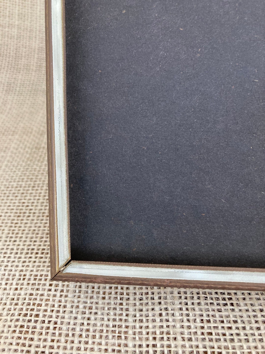 Vintage 5x7 Metal Picture Frame--5 X 7 Faux Wood Grain and White ...