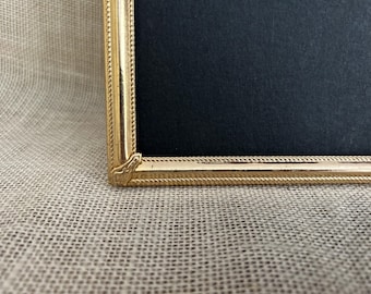 Vintage 8x10 Gold Metal Picture Frame With Print. - Etsy