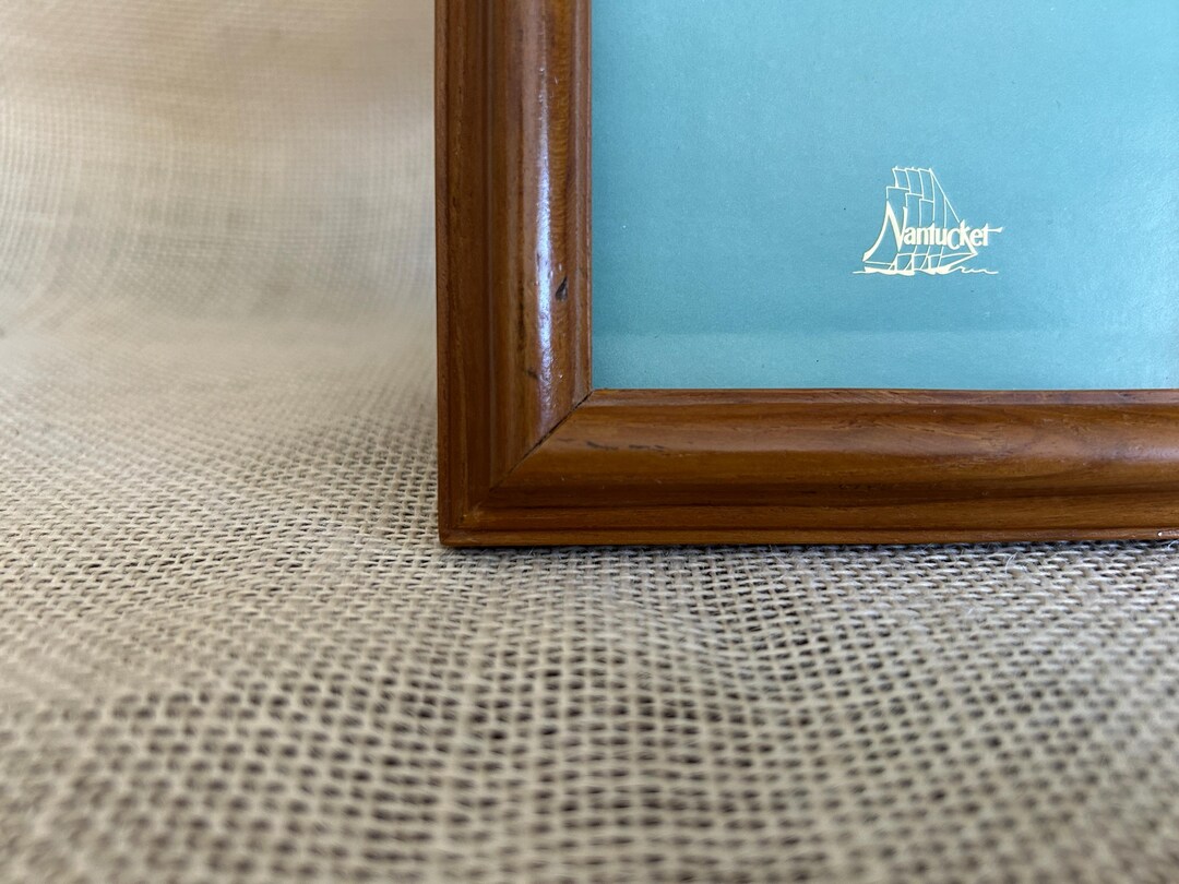 Vintage 4x6 Teak Picture Frame--4 X 6 Wooden Picture Frame--4 X 6 in ...