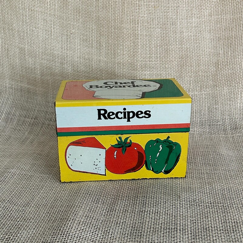 Metal Recipe Box - Etsy
