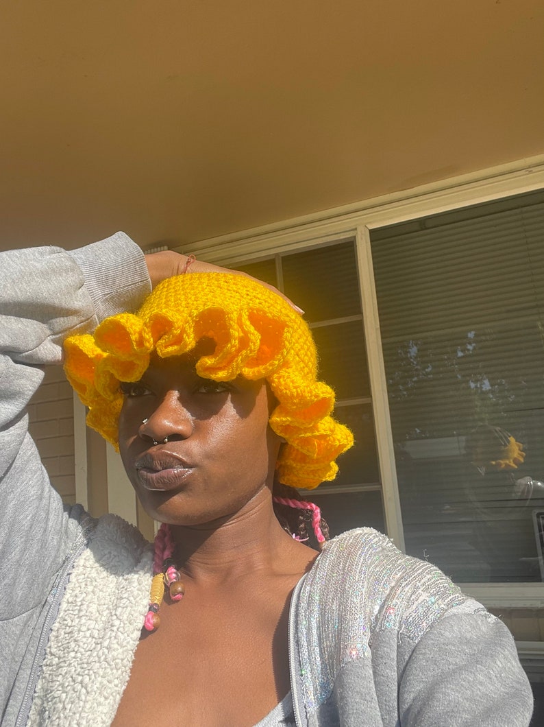 Crochet Ruffled Bucket Hat, Summer Hat, Unisex Hat - Etsy