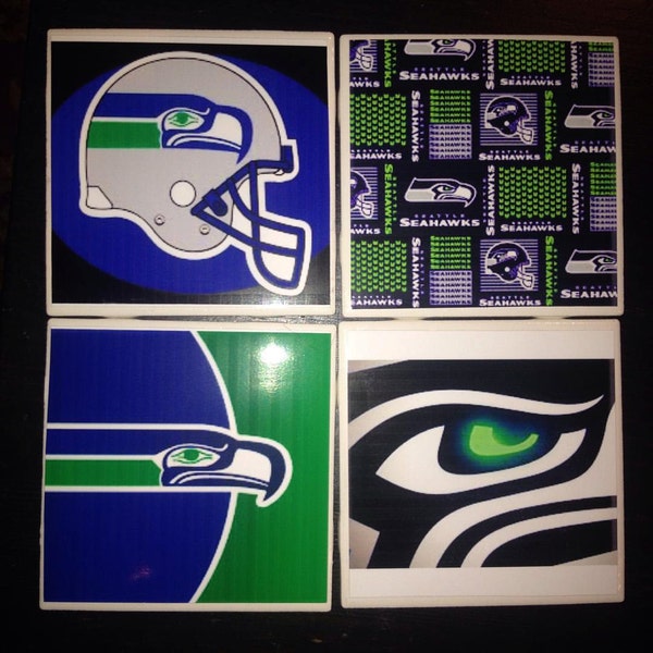 Seahawks Coasters - Etsy