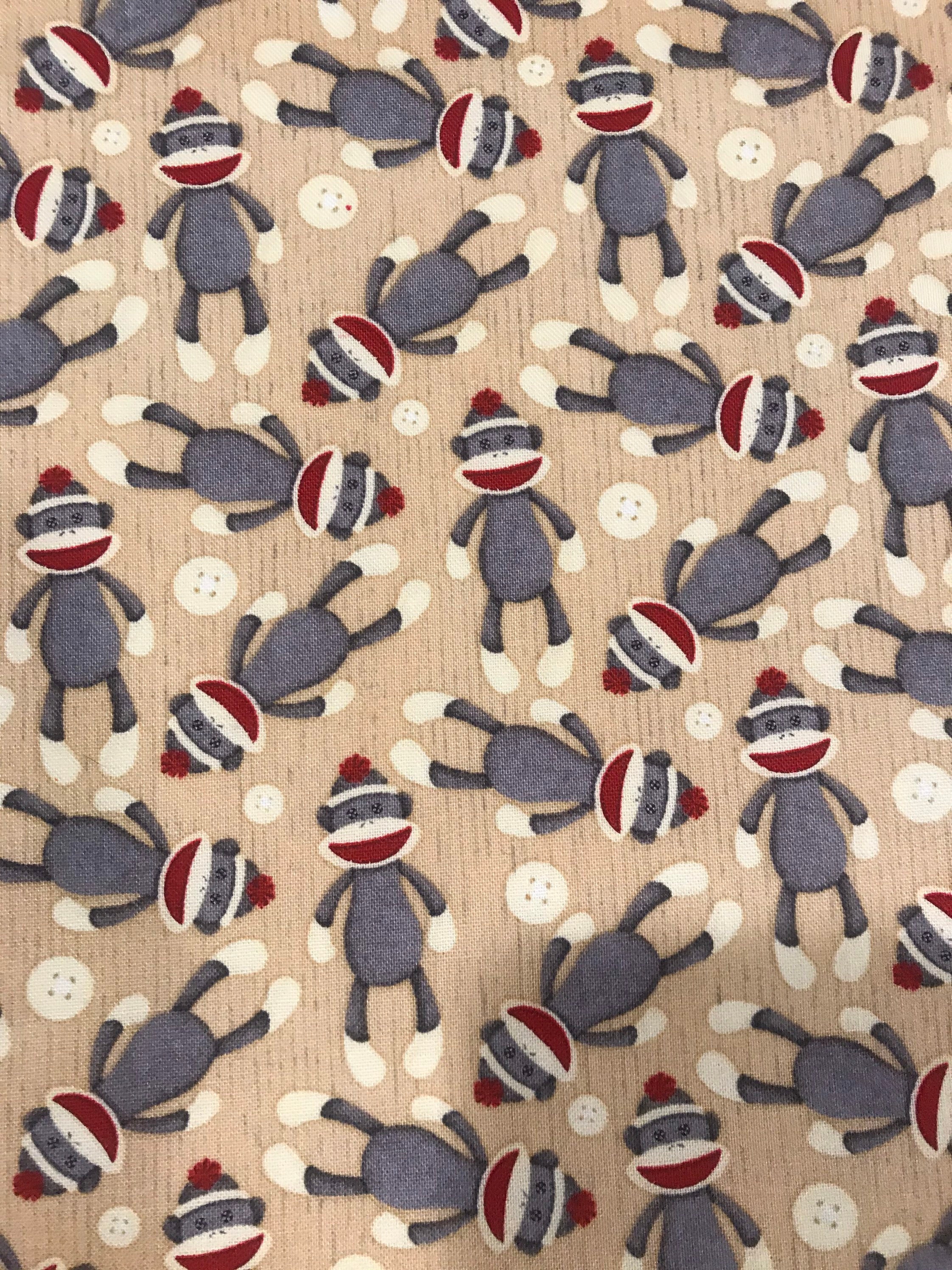 Sock Monkey Drawstring Backpack - Etsy