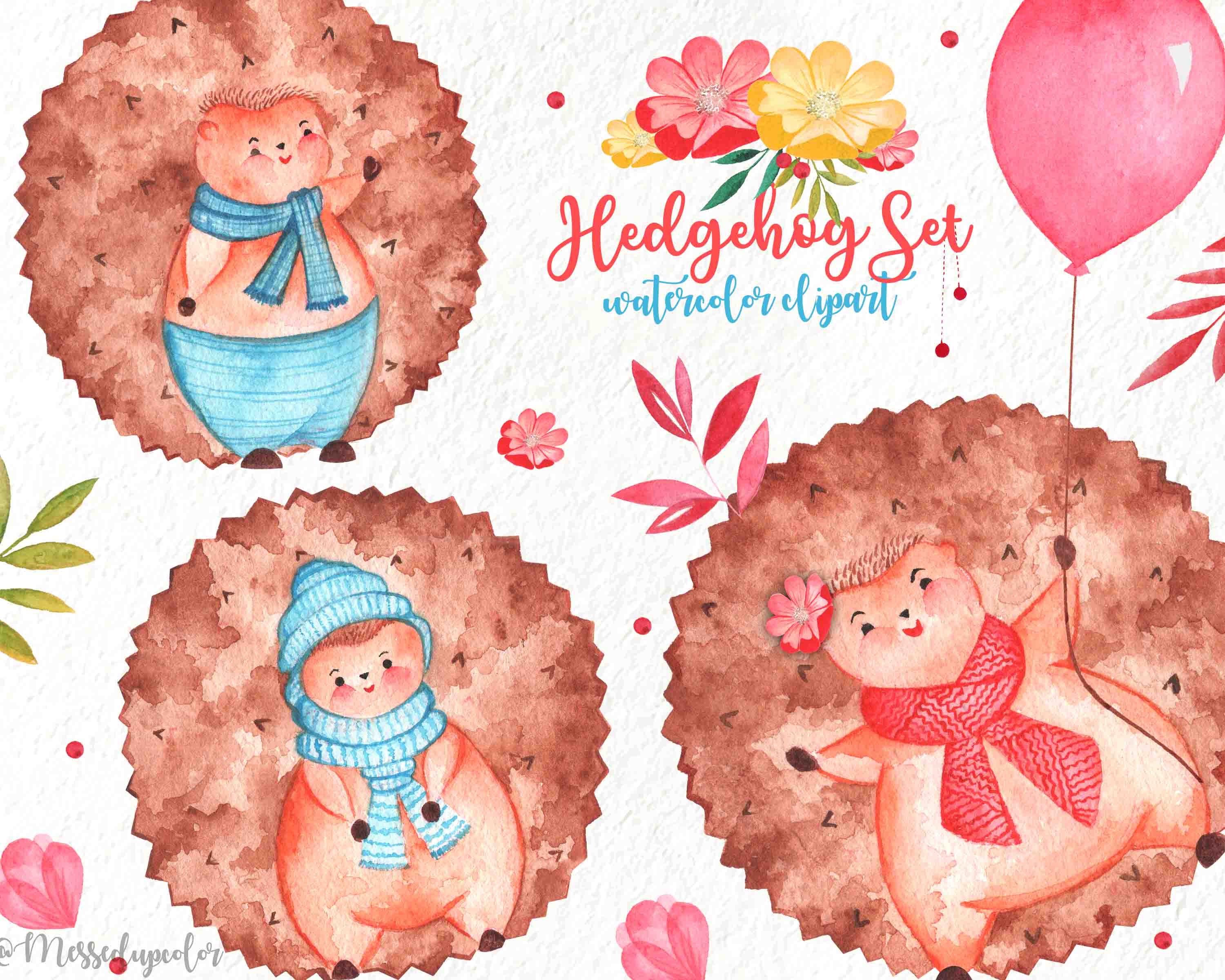 Animal Clipart, Watercolor Animal Clipart, Cute Animal Clipart ...