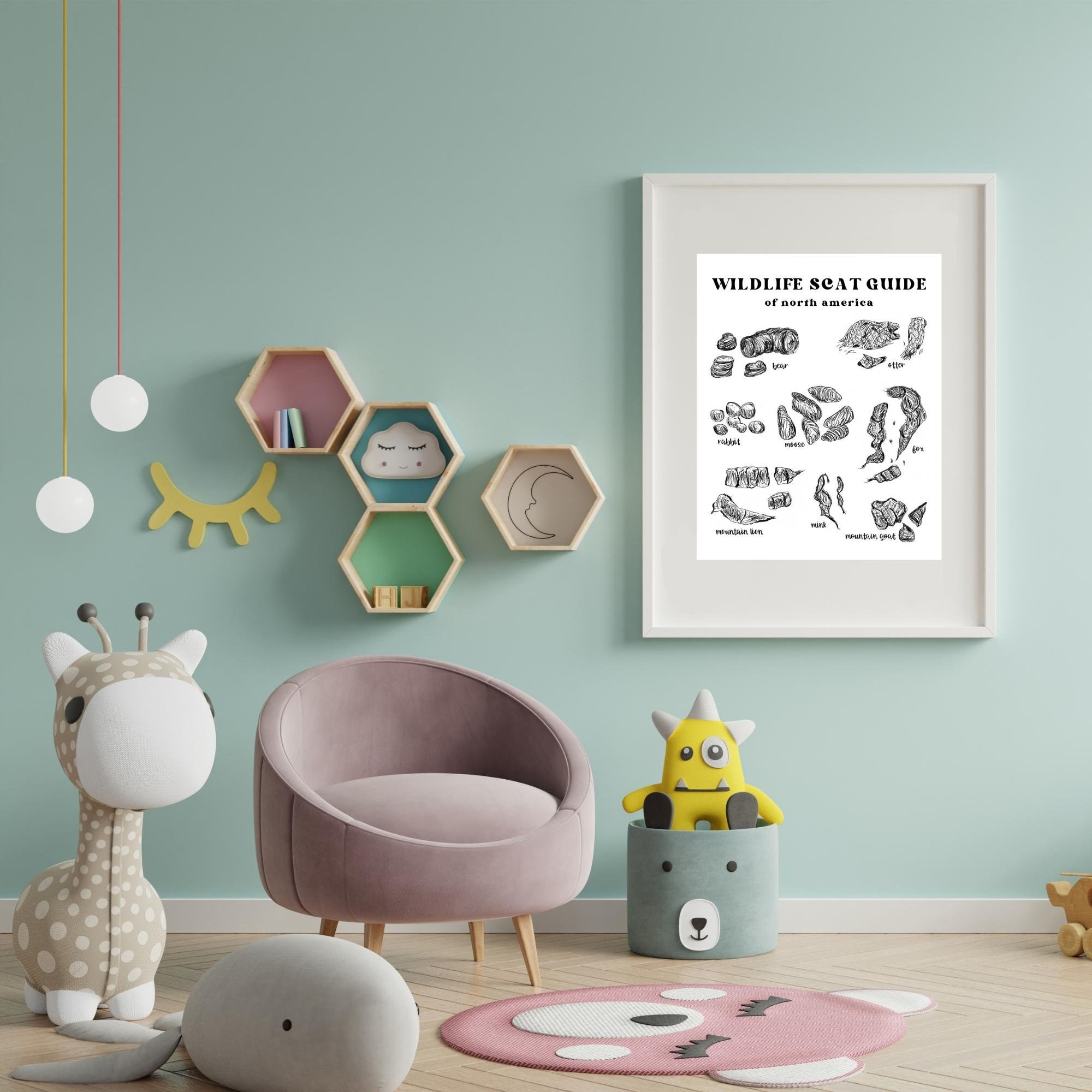 PRINTABLE Animal Scat Poop Print Wilderness Woodland Wildlife Nature ...