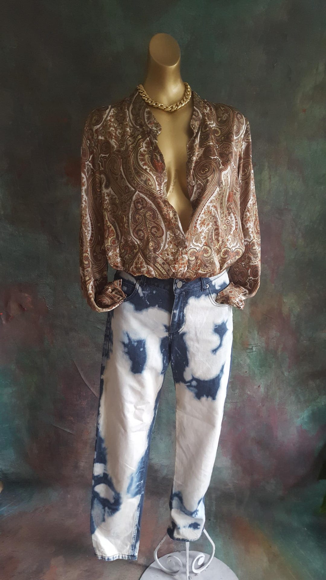Fun and Funky 1980s Vintage Bleached High Waisted Madonna Jeans - Etsy