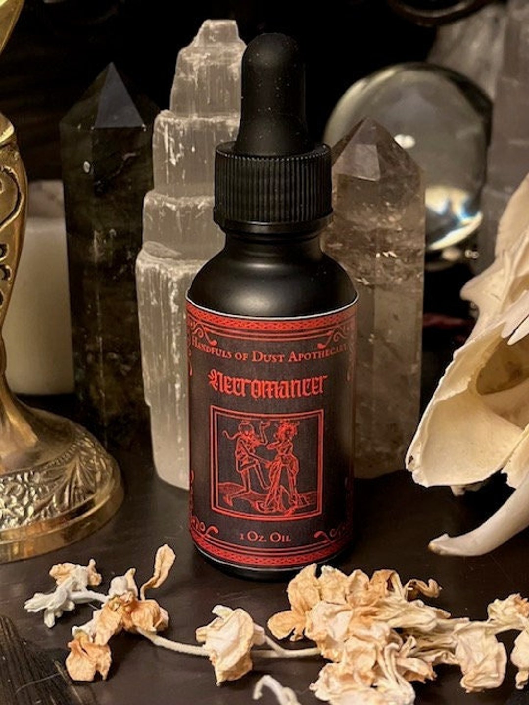 Necromancer Ritual Oil | Spirit Communication Speak Samhain Witchcraft ...